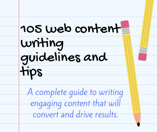  Infographic 105 Content Writing Guidelines Tips